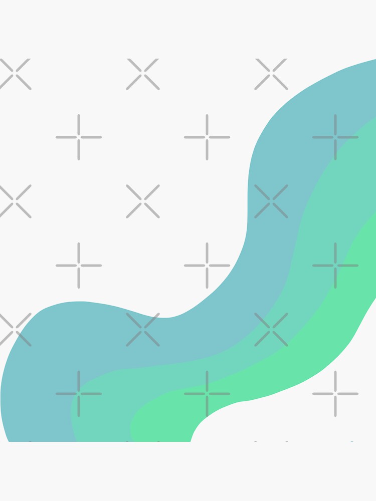 "VSCO swirl teal" Sticker by hbeck1698 | Redbubble