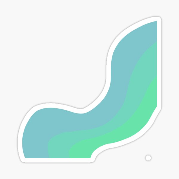 "VSCO swirl teal" Sticker by hbeck1698 | Redbubble
