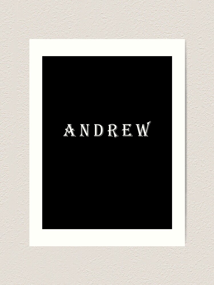 Lámina artística «Máscaras con nombres Escritura por nombres Andrew» de ...