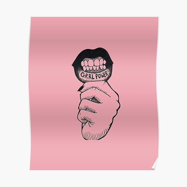 Girl Power Lips Tattoo Poster For Sale By Shop4fun Redbubble