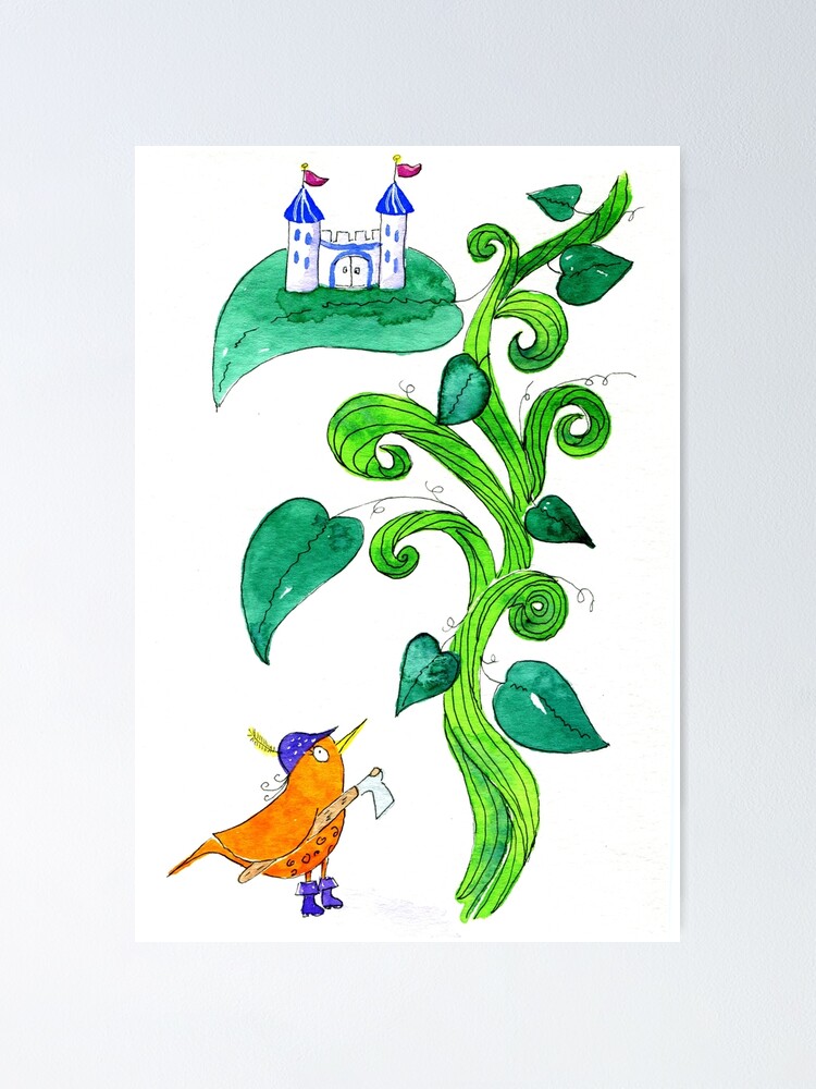 "Jack and the Beanstalk" Poster for Sale by laninefisher | Redbubble
