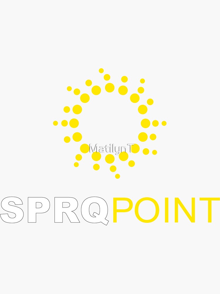 "SPRQ Point Logo" Sticker for Sale by MatilynT | Redbubble