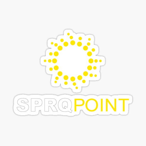 "SPRQ Point Logo" Sticker for Sale by MatilynT | Redbubble