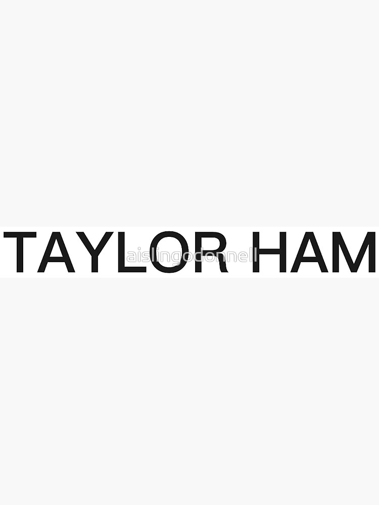 "taylor ham" Sticker by aislingodonnell | Redbubble