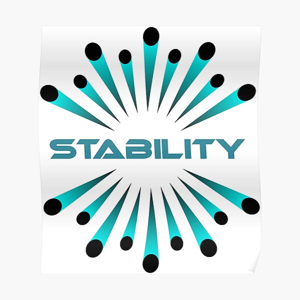 "Illustration Stability , Art / Confident / Design " Poster for Sale by ...