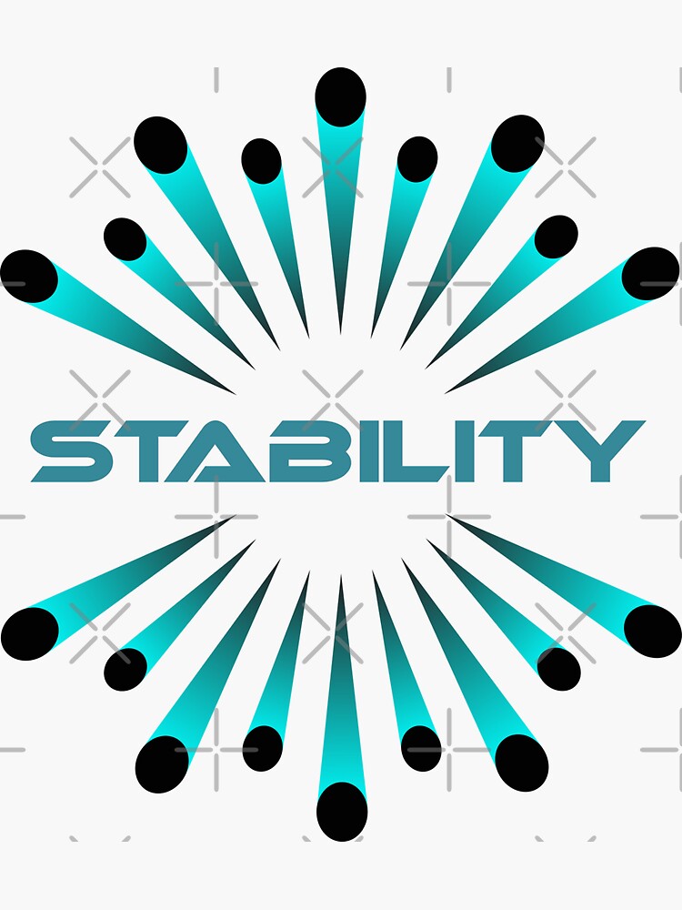 "Illustration Stability , Art / Confident / Design " Sticker for Sale ...