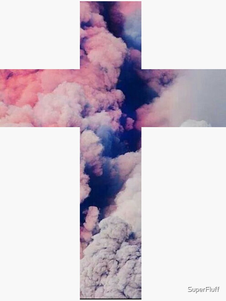 "Smoke Cross" Sticker by SuperFluff | Redbubble