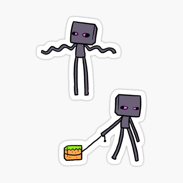 "Enderbro Stickers - Enderwiggle and Walking Gordon" Sticker for Sale ...