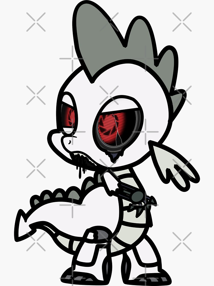 "My Little Portal - Corrupt SPIKE" Sticker for Sale by Pawz | Redbubble