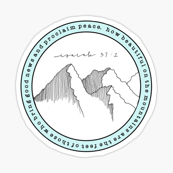 "Isaiah 57:2 Sticker" Sticker for Sale by gabilaserna | Redbubble