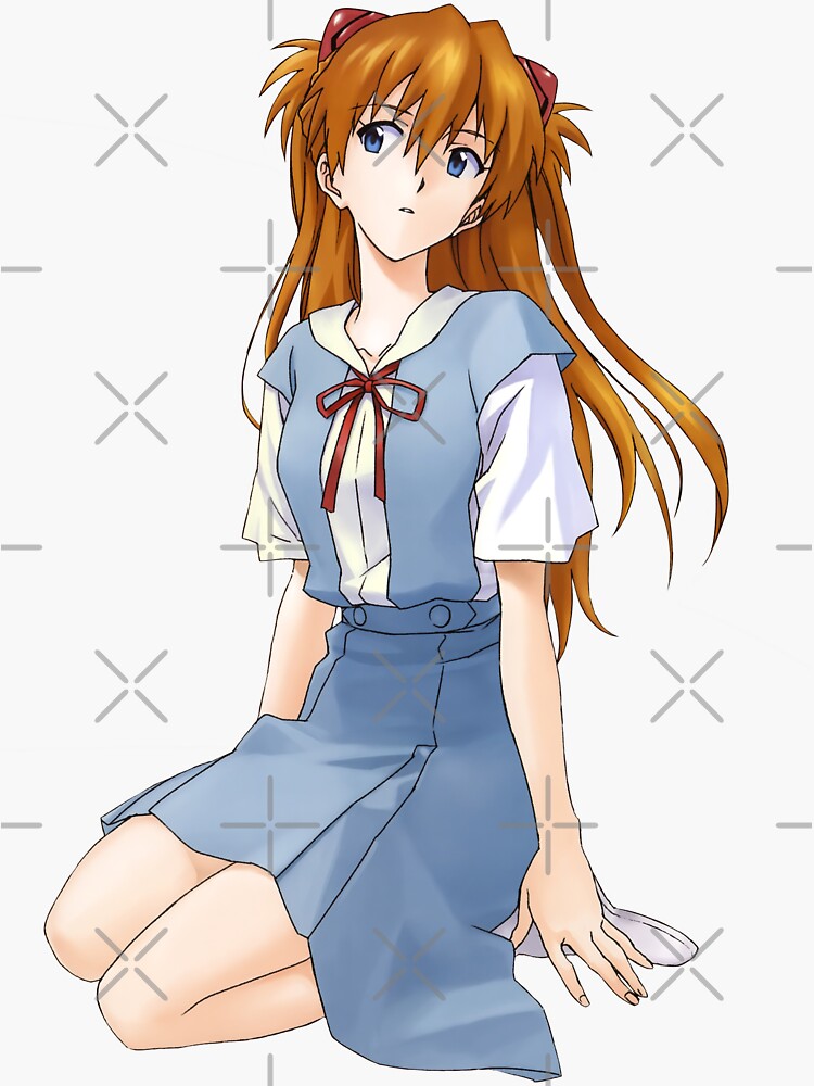 "Asuka 1" Sticker for Sale by Merciful | Redbubble