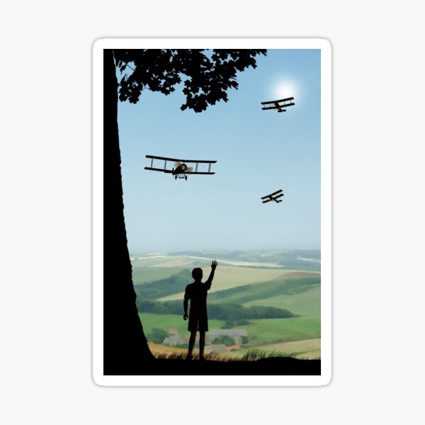 "Childhood Dreams - The Flypast" Sticker by JohnE | Redbubble