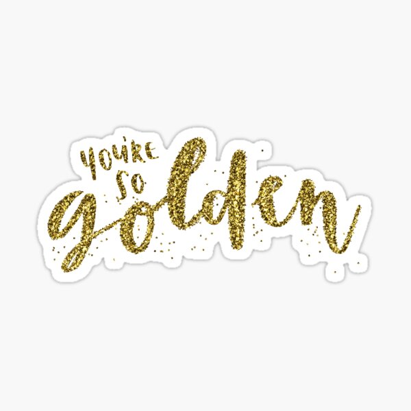 "golden // harry styles" Sticker for Sale by sarahblum16 | Redbubble