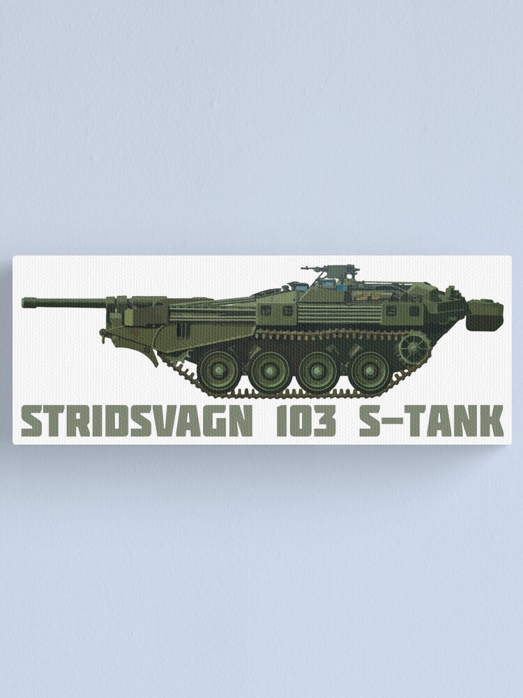 "Stridsvagn Strv 103 S-Tank Sweden Main Battle Tank" Canvas Print for Sale by Battlefield ...