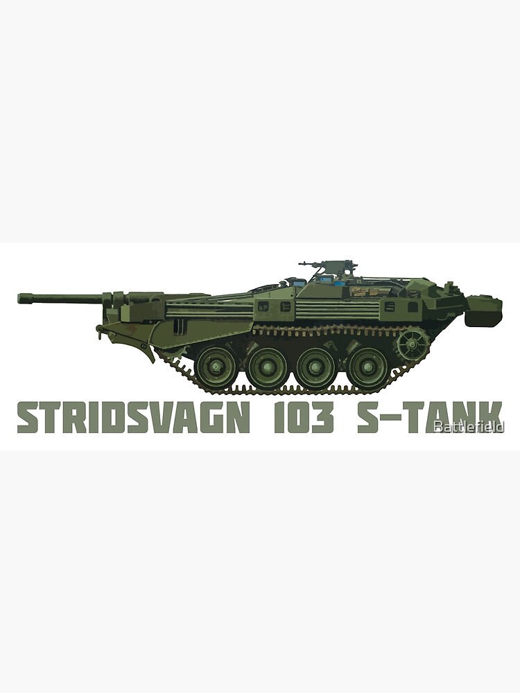 "Stridsvagn Strv 103 S-Tank Sweden Main Battle Tank" Canvas Print for ...