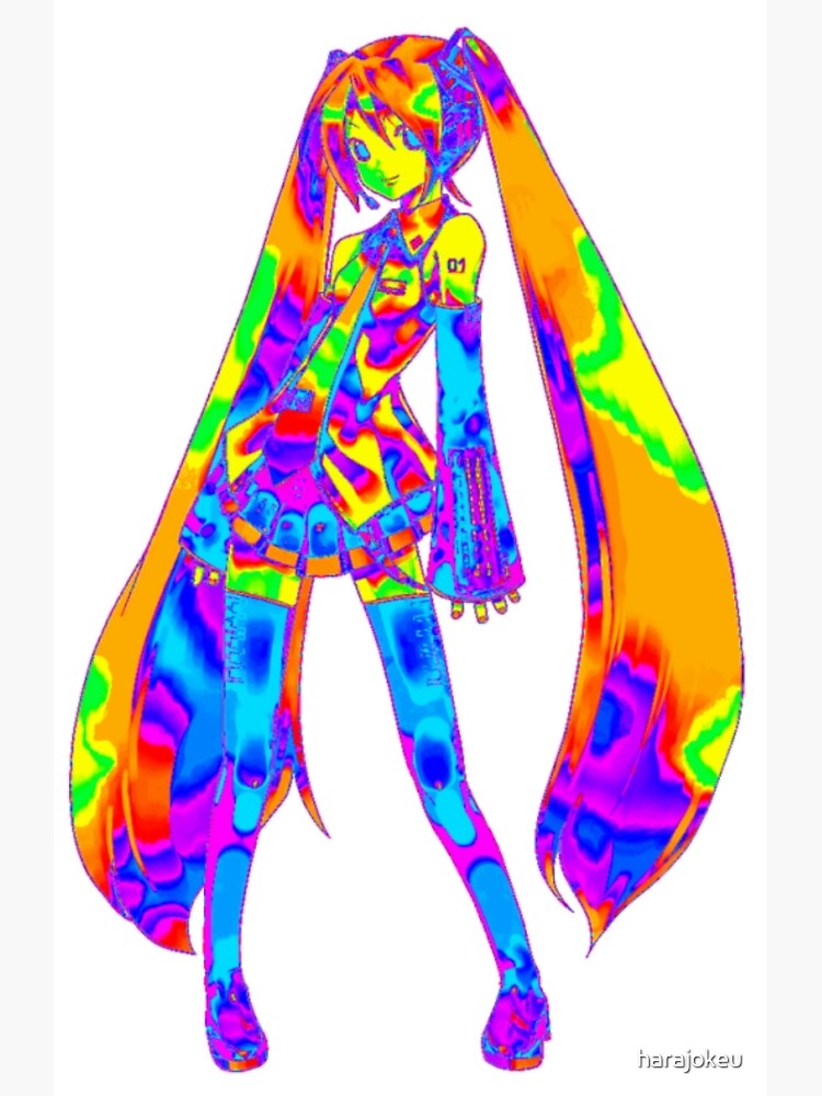 "scenecore miku" Art Print for Sale by harajokeu | Redbubble