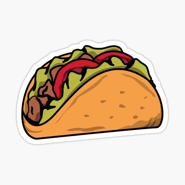 "Taco" Sticker for Sale by Vyscheck | Redbubble