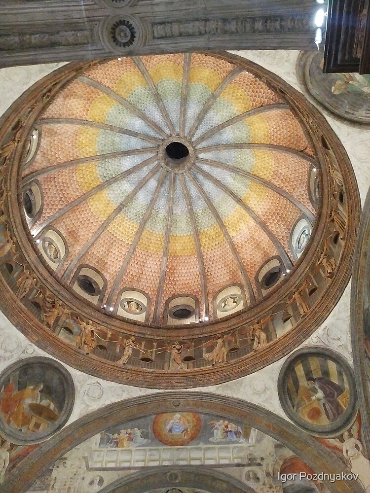 "Dome of Basilica of Sant'Eustorgio, Milan" by Igor Pozdnyakov | Redbubble