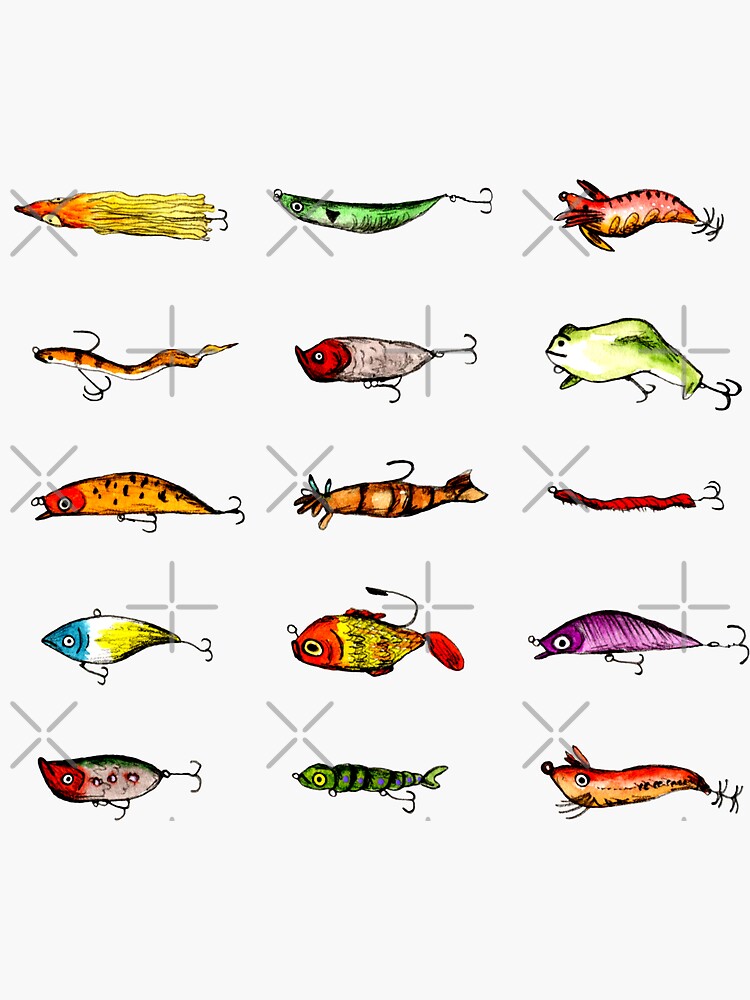 "Lures" Sticker for Sale by SophieCorrigan | Redbubble