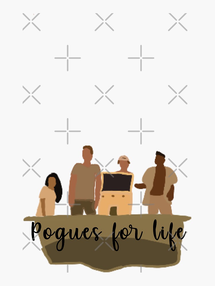 "Pogues for life (Outer Banks)" Sticker by ashlyngawel | Redbubble