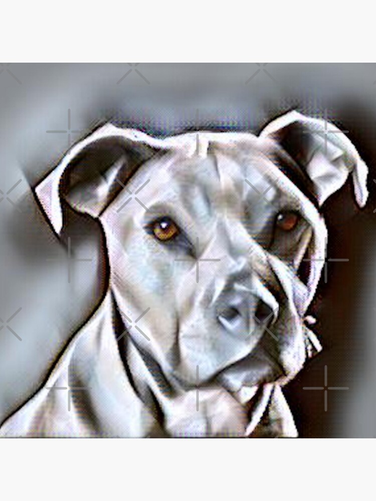 "Pit Bull Painting - beautiful painting of a gentle pit bull dog ...