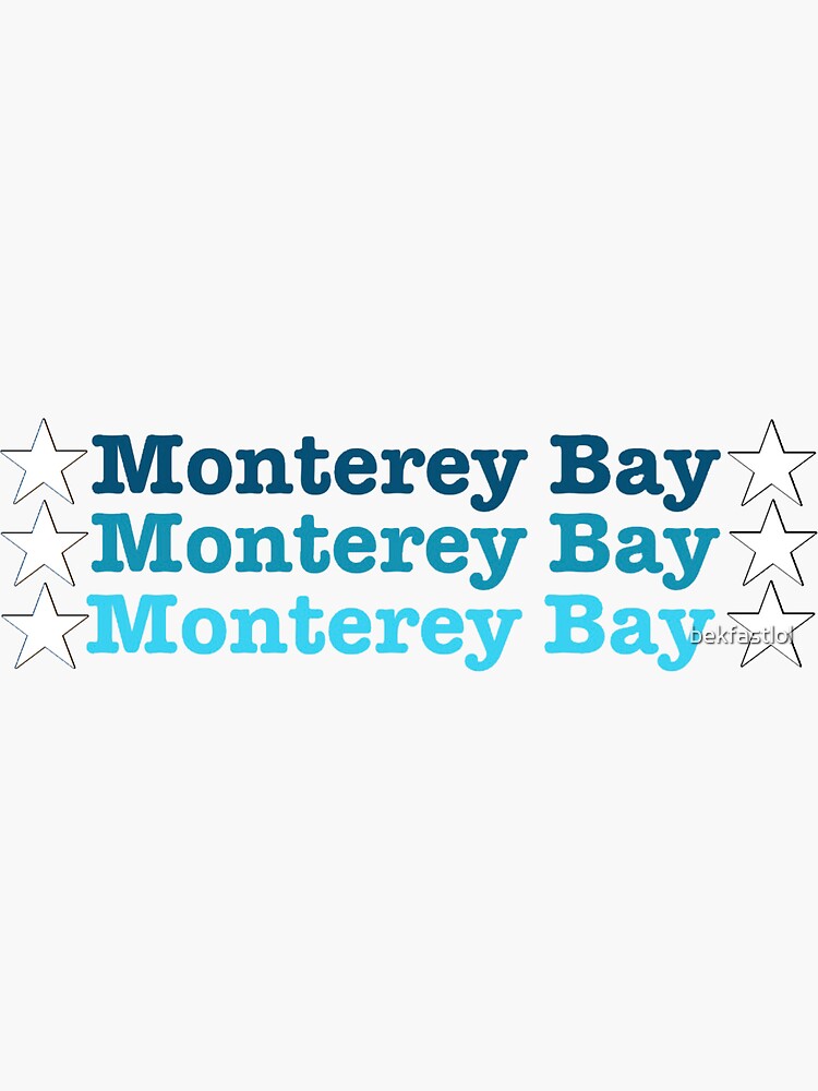 "Monterey Bay" Sticker by bekfastlol | Redbubble
