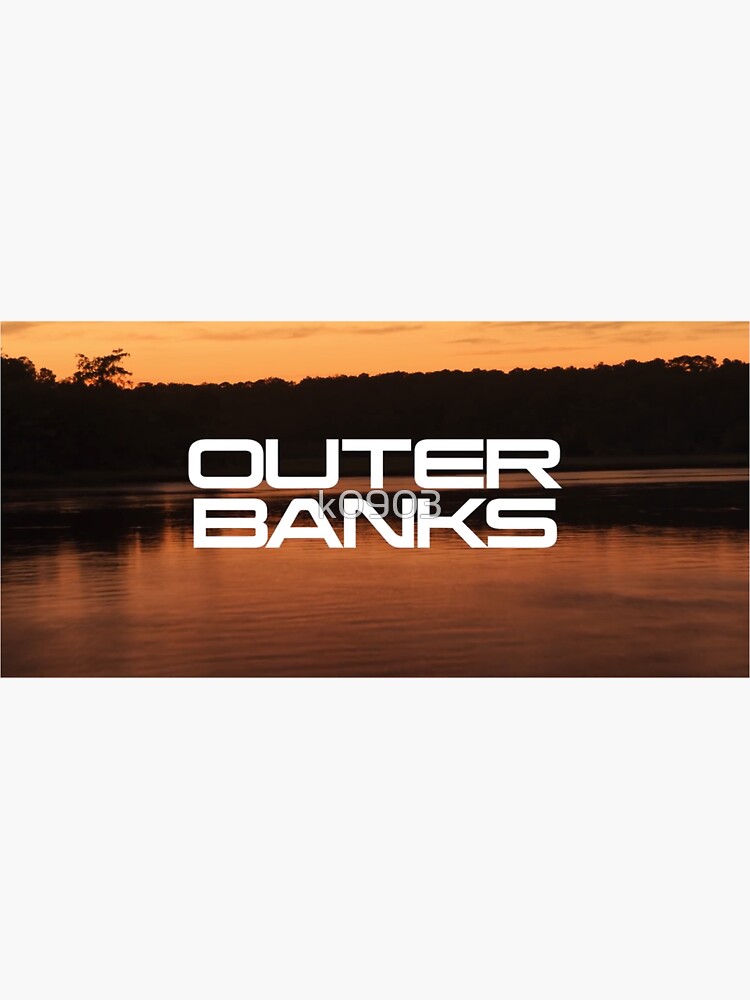 "outerbanks netflix show intro logo" Sticker by k0903 | Redbubble