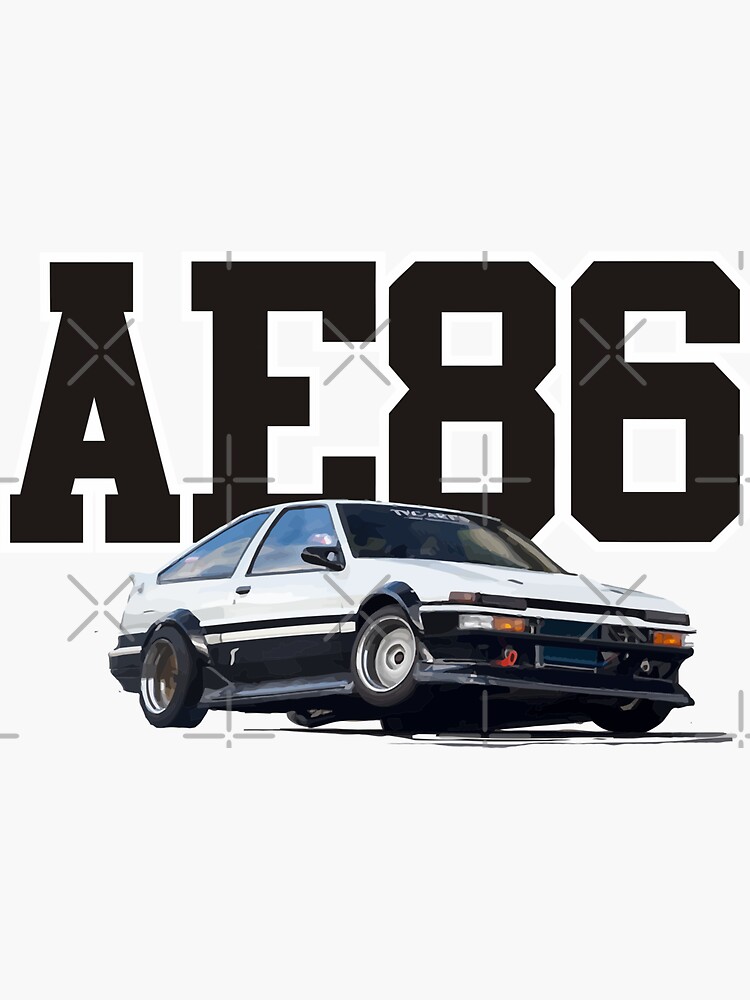 "AE86 Power - Toyota Hachi Roku" Sticker for Sale by Kowalski71 | Redbubble