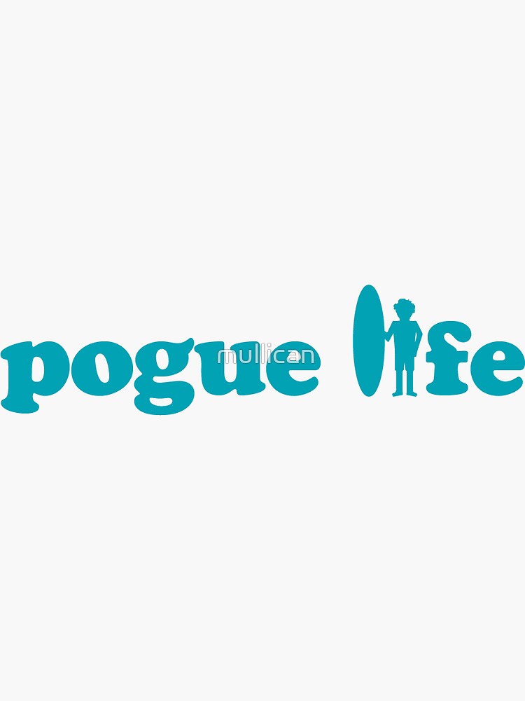"Surf Pogue Life Outer Banks" Sticker for Sale by mullican | Redbubble