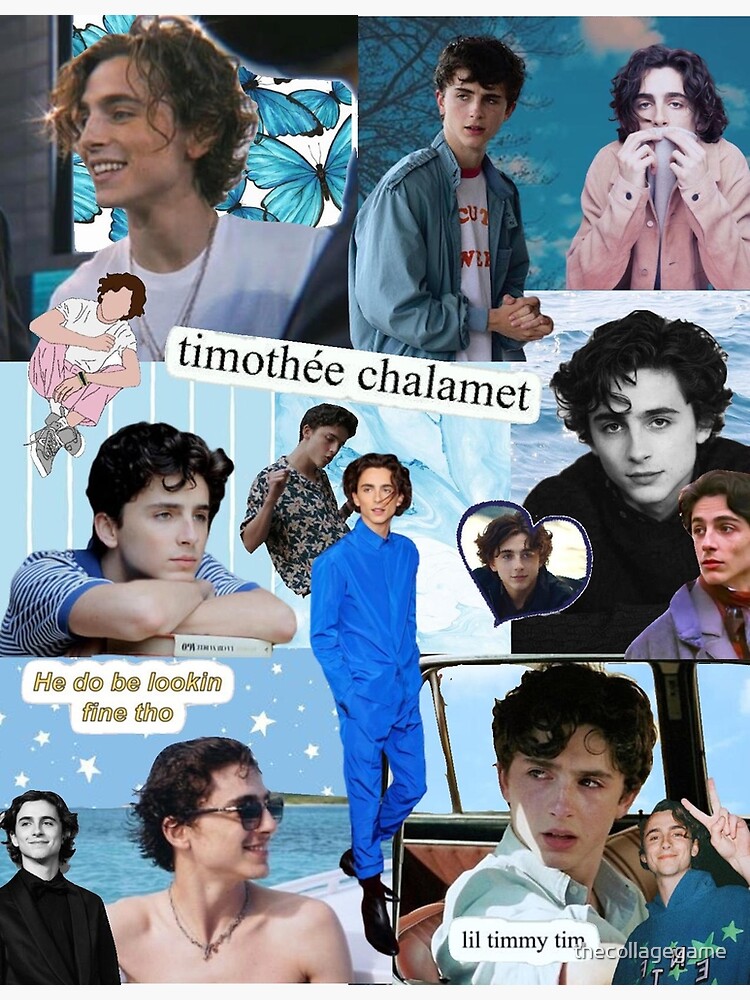 "Timothée Chalamet Collage " Photographic Print for Sale by ...