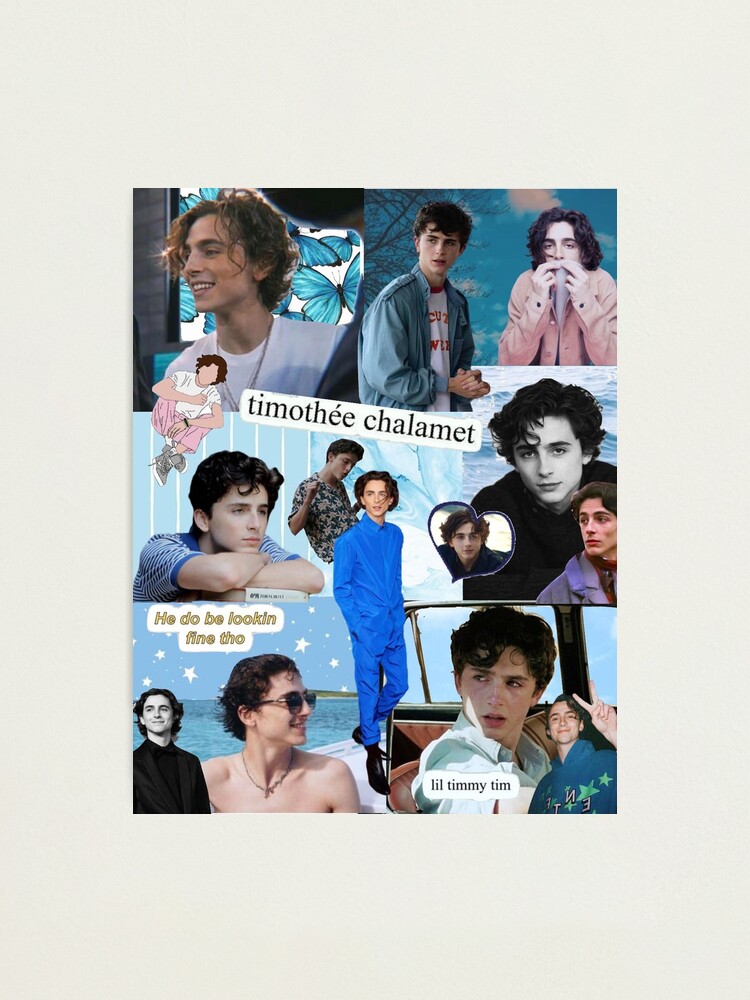 "Timothée Chalamet Collage " Photographic Print for Sale by ...