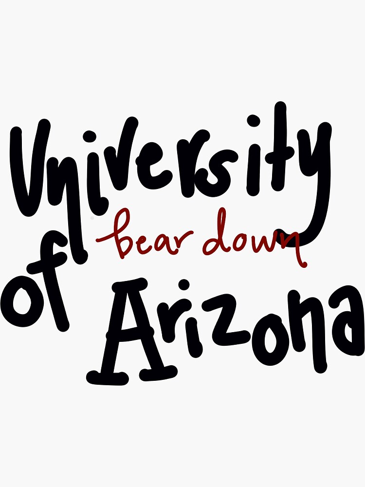 "UofA No Background " Sticker by rjohnson10 | Redbubble