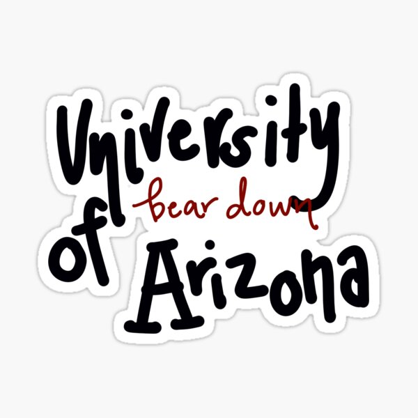"UofA No Background " Sticker by rjohnson10 | Redbubble