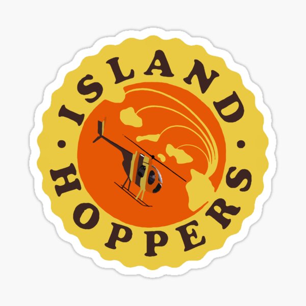 "Island Hoppers /yellow" Sticker for Sale by tragbar | Redbubble