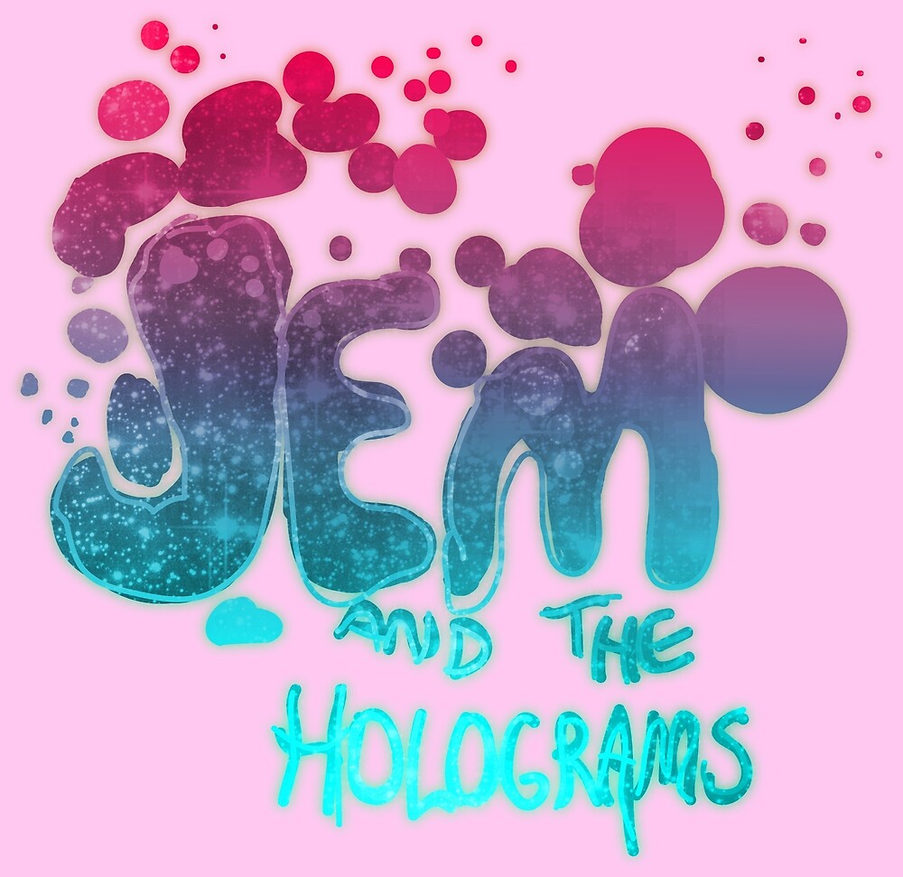 "Jem & The Holograms-Flash 'N Sizzle Paint Splatter Logo" by NeonOf1986 ...