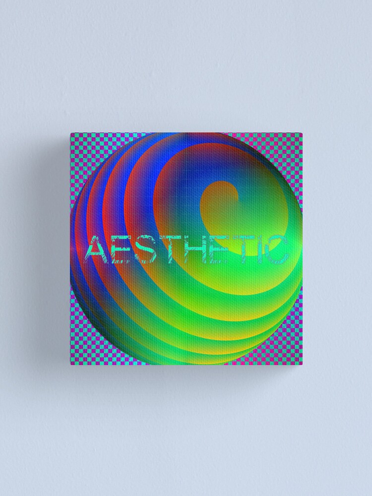 "Vaporwave-Aesthetic Sphere" Canvas Print for Sale by NeonOf1986 ...