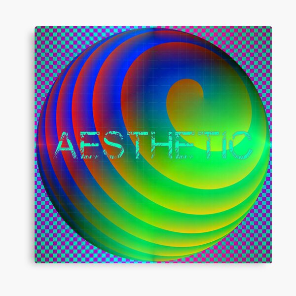 "Vaporwave-Aesthetic Sphere" Canvas Print for Sale by NeonOf1986 ...