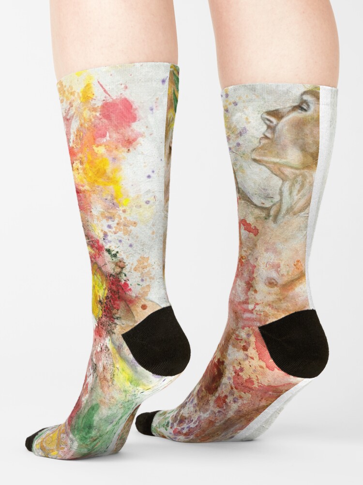 "Dancing Apollo" Socks for Sale by rinekedejong | Redbubble