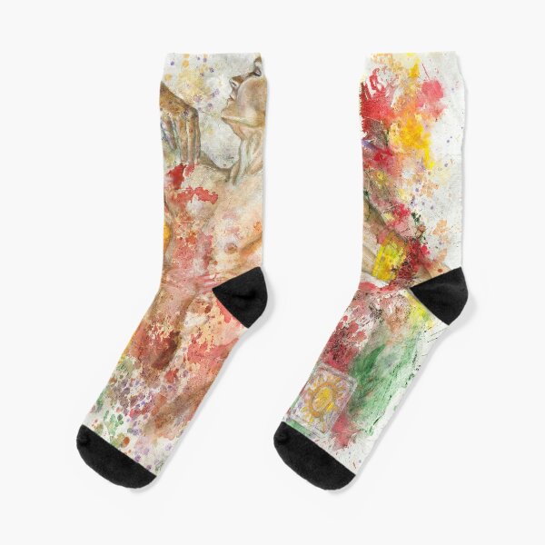 "Dancing Apollo" Socks for Sale by rinekedejong | Redbubble