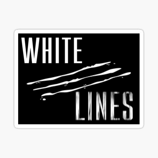"White Lines Logo" Sticker by BeHealthy | Redbubble