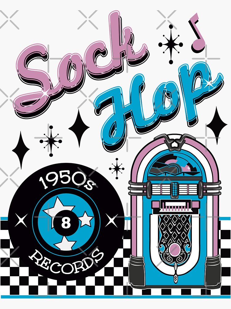 "1950s Sock Hop Dance Party Classic Rock and Roll Retro Rockabilly ...