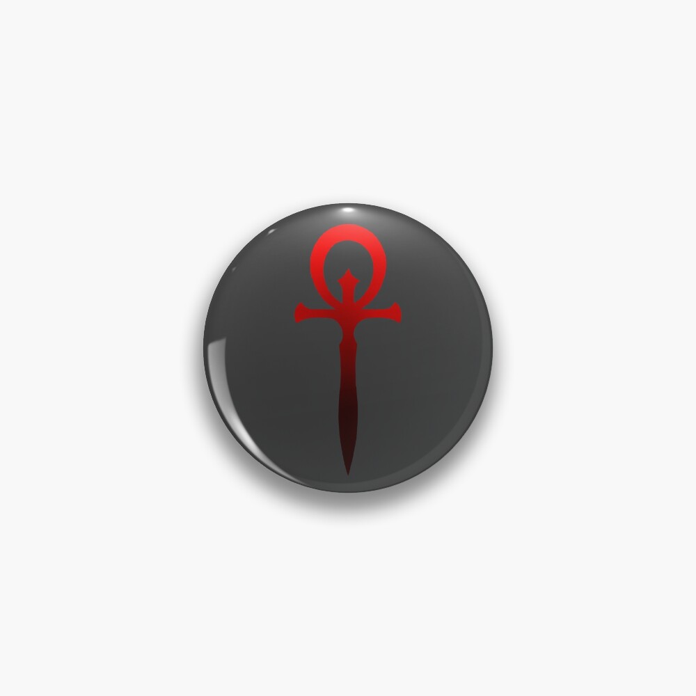 "Vampire: The Masquerade Ankh Gradient Red Symbol" Pin for Sale by eli3 ...