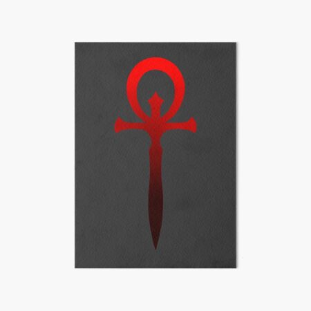 "Vampire: The Masquerade Ankh Gradient Red Symbol" Art Board Print by ...