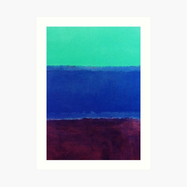 "Mark Rothko Malstil Kunst Grün Blau Lila" Kunstdruck von SalahBlt ...
