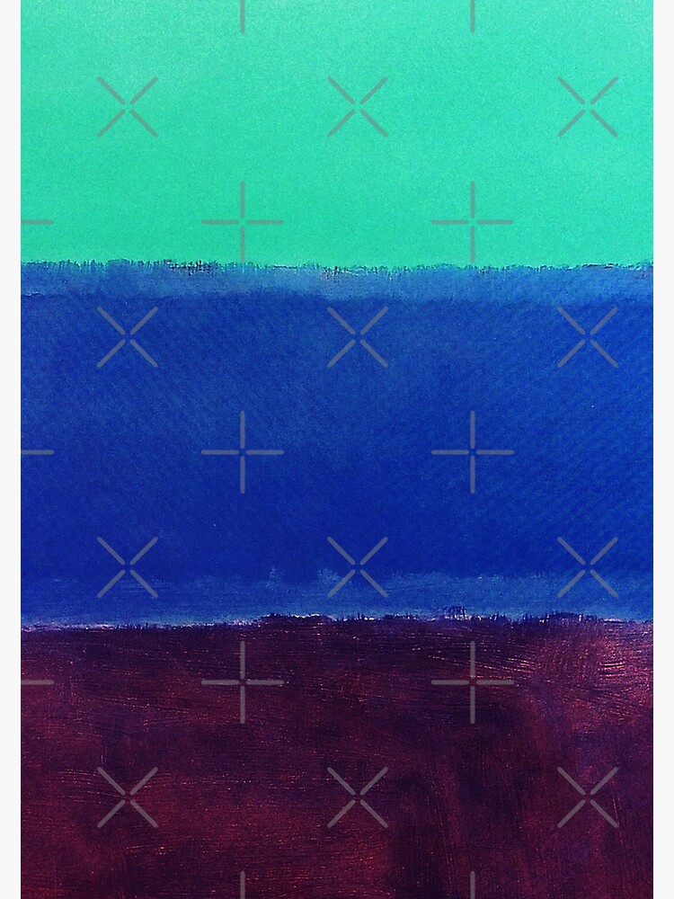 "Mark Rothko Malstil Kunst Grün Blau Lila" Kunstdruck von SalahBlt ...