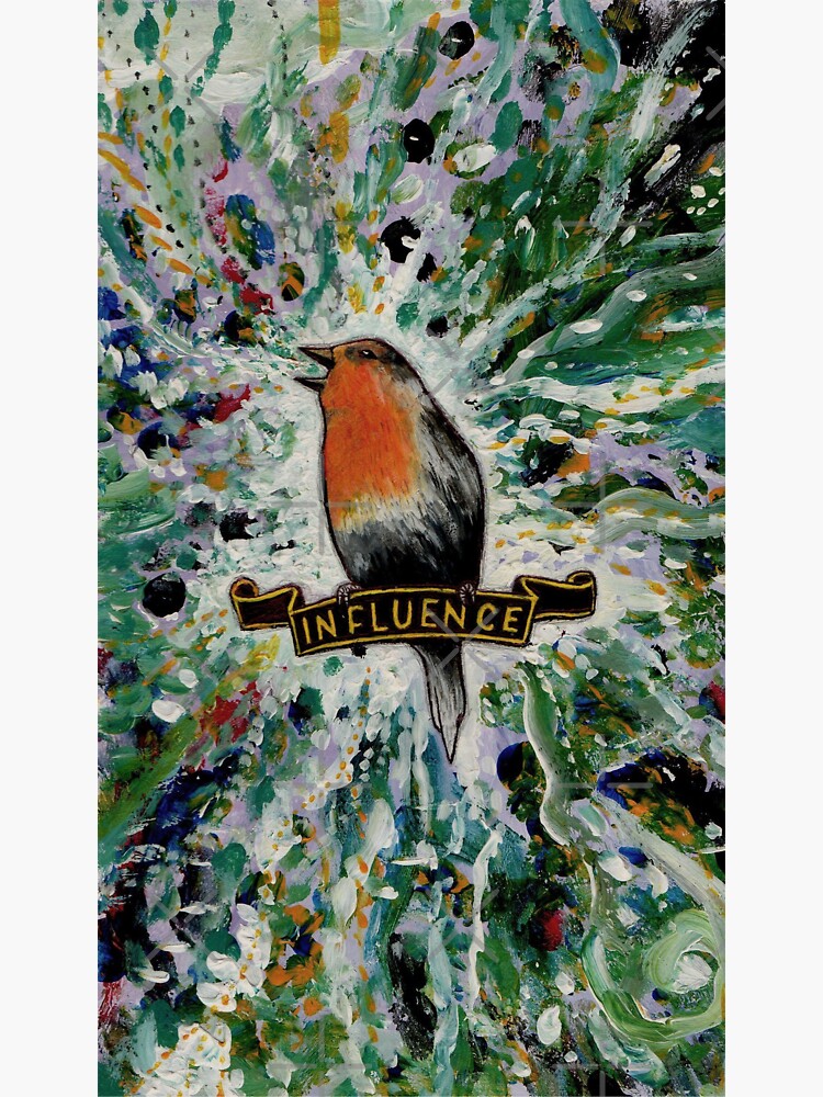 "Influence" Sticker for Sale by SophieCorrigan | Redbubble