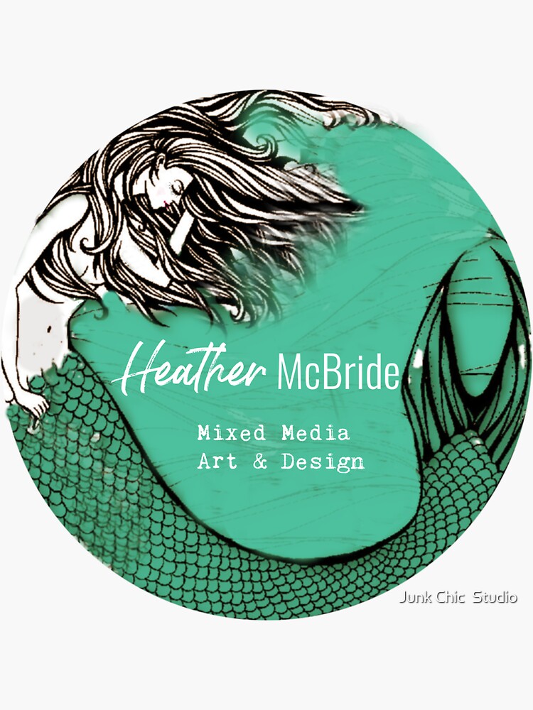 "McBride Art and Design logo" Sticker by heather1975 | Redbubble