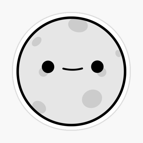 "Cute moon and stars" Sticker for Sale by peppermintpopuk | Redbubble