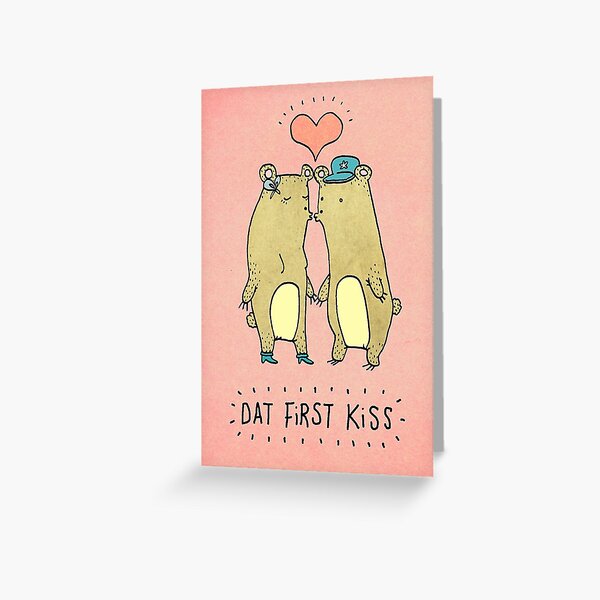 "Dat First Kiss" Greeting Card by SophieCorrigan | Redbubble
