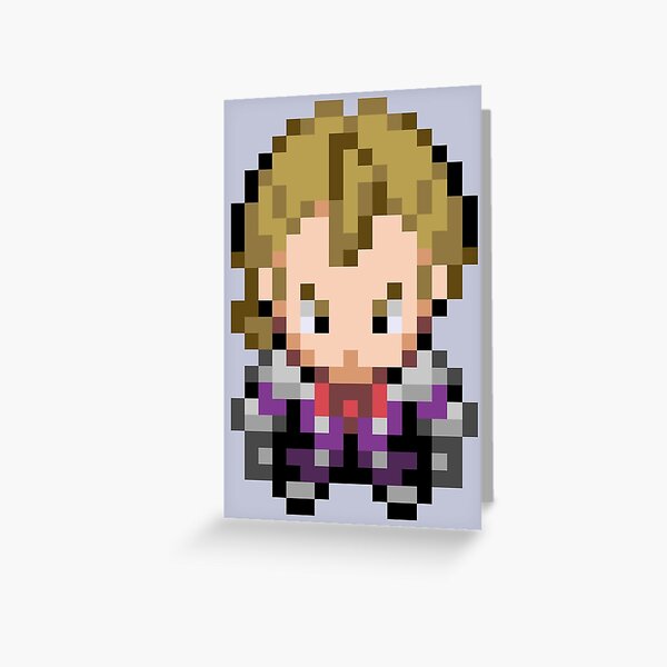 "Eusine Overworld Sprite" Greeting Card by fourfourfour | Redbubble